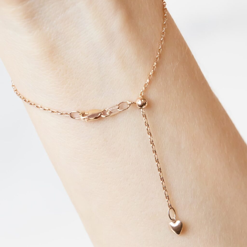 Adjustable Heart Bracelet