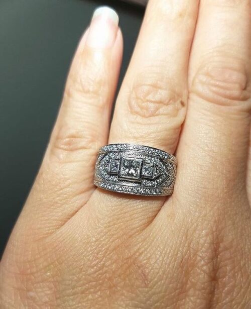 Chunky and Wide Band Engagement Rings - Larsen Jewellery