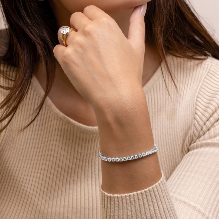 5 carat Lab Grown Diamond Tennis Bracelet